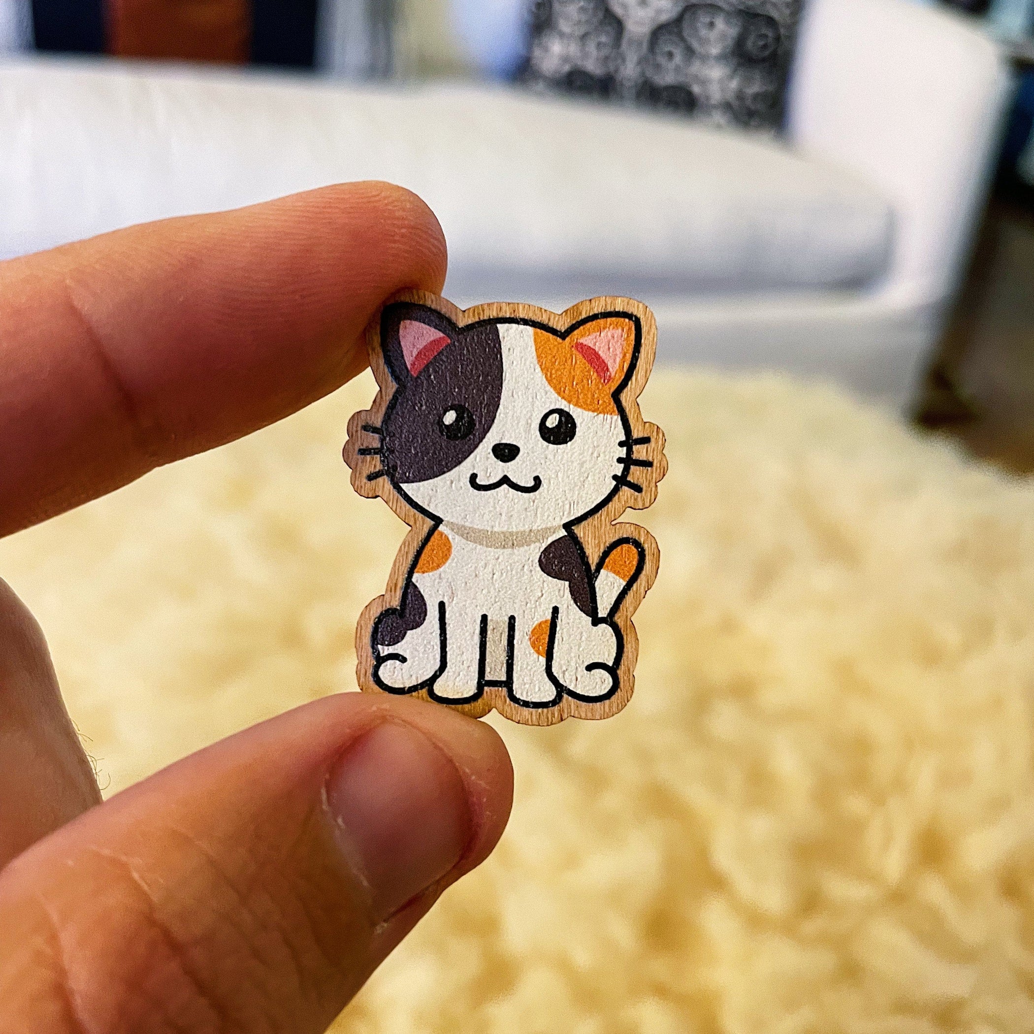 Custom Wooden Stickers, wooden decals, & labels. Engraved & full Color