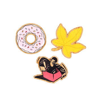 Custom Wooden Stickers, wooden decals, & labels. Engraved & full Color ...