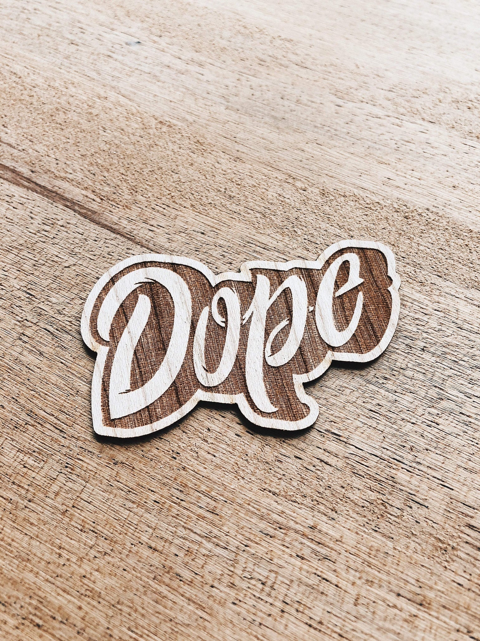 Dope Wooden Sticker Pack - Decals, Laptop sticker, Vinyl Stickers, Custom