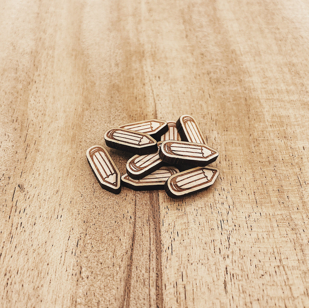 Mini Pencil Wooden Pin